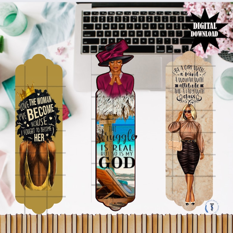 African American Bookmarks, Bookmarks, Printable Bookmarks, Digital ...