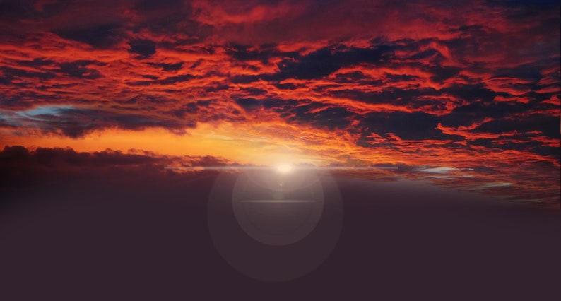 Sunset Sky Photo Overlays for Photoshop Photoshop Elements - Etsy