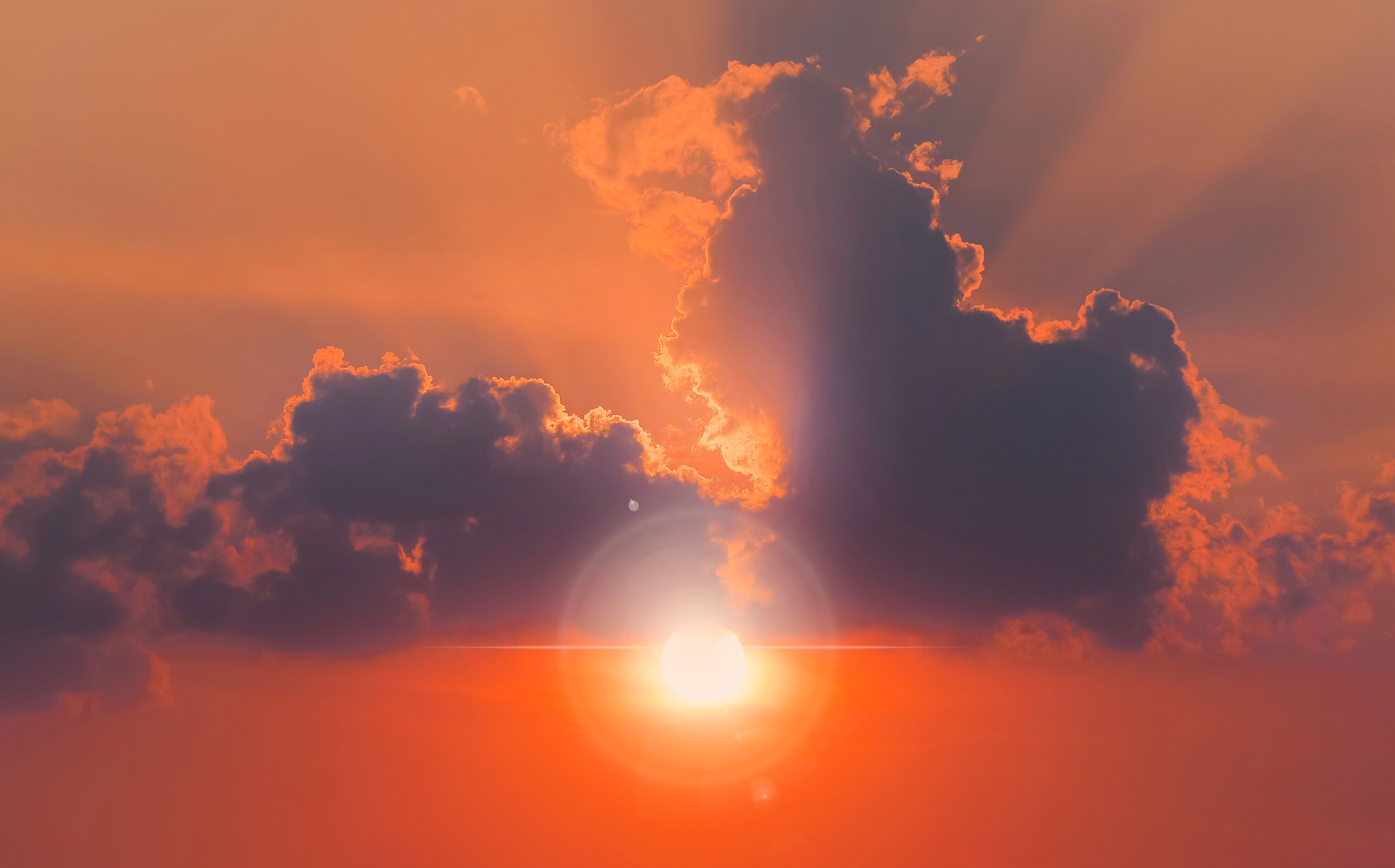 Sunset Sky Photo Overlays for Photoshop, Photoshop Elements, Paint Shop ...