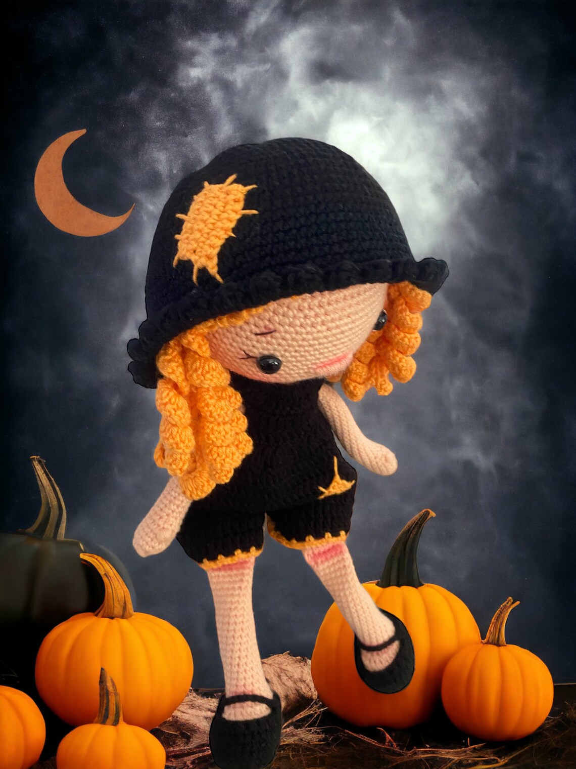 Halloween Sweet Witch Pattern in English Pdf. Amigurumi Doll Pattern ...