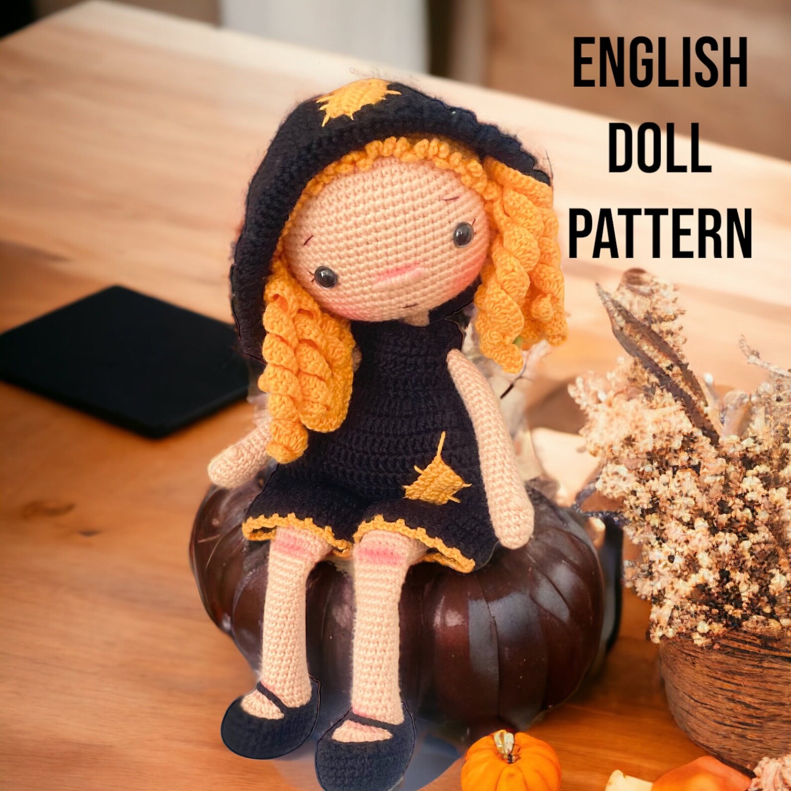 Halloween Sweet Witch Pattern in English Pdf. Amigurumi Doll Pattern ...