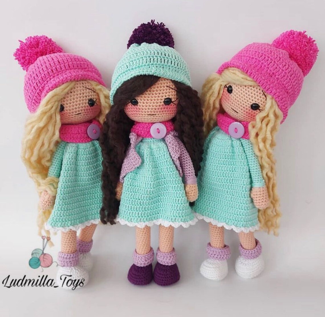 Crochet Doll English Pattern in Pdf Form. Illustrated Explanations Are ...