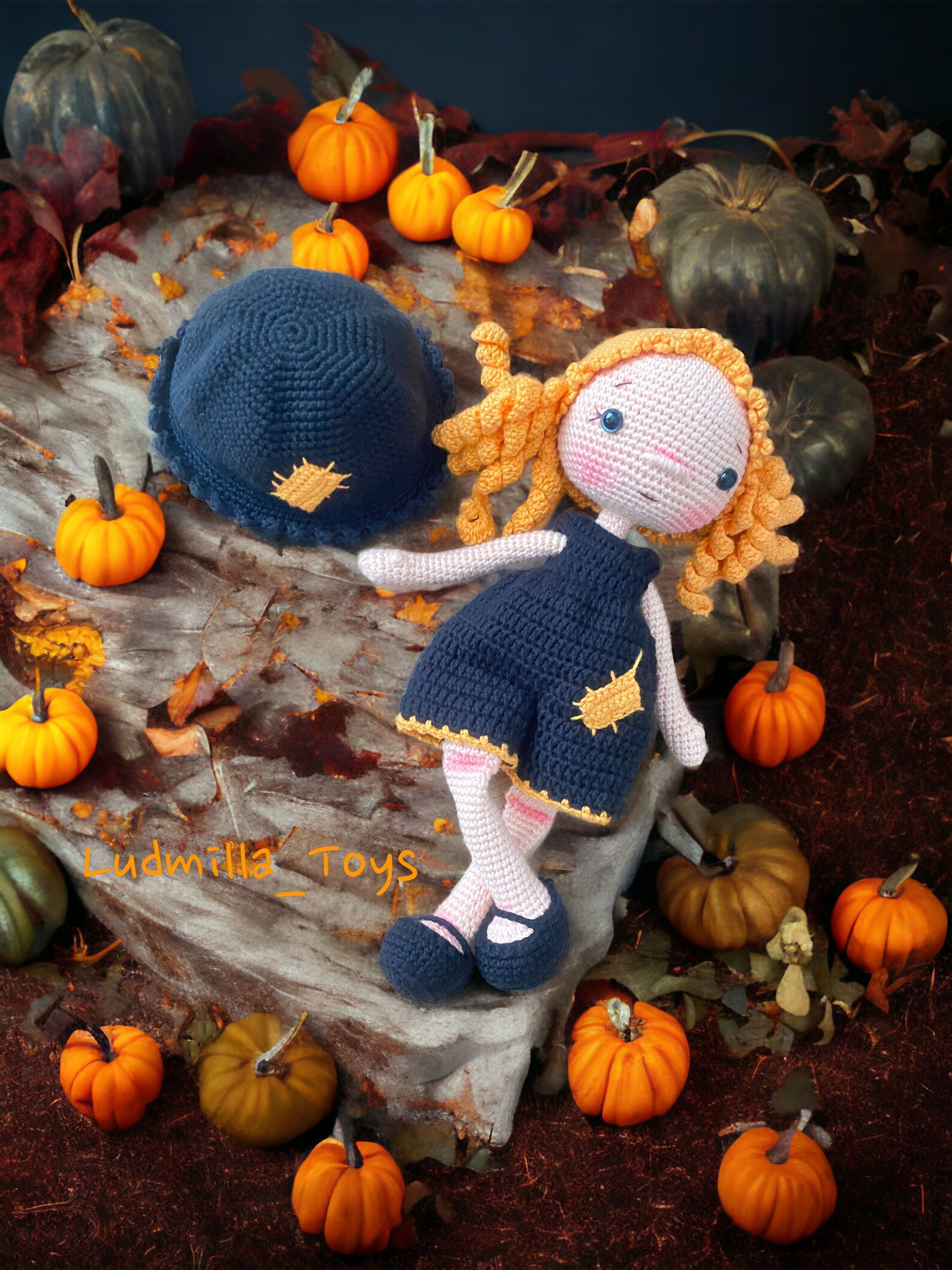 Halloween Sweet Witch Pattern in English Pdf. Amigurumi Doll Pattern ...