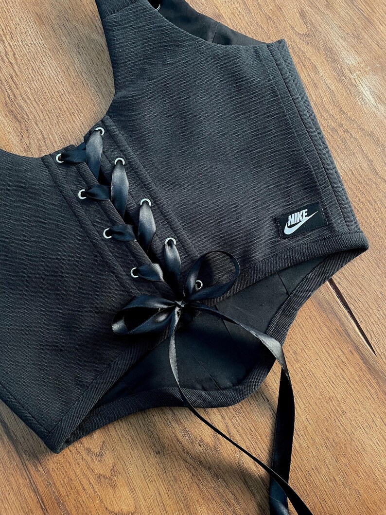 Handmade Upcycled Corset, Corset Top Lace up Sustainable Fashion for ...
