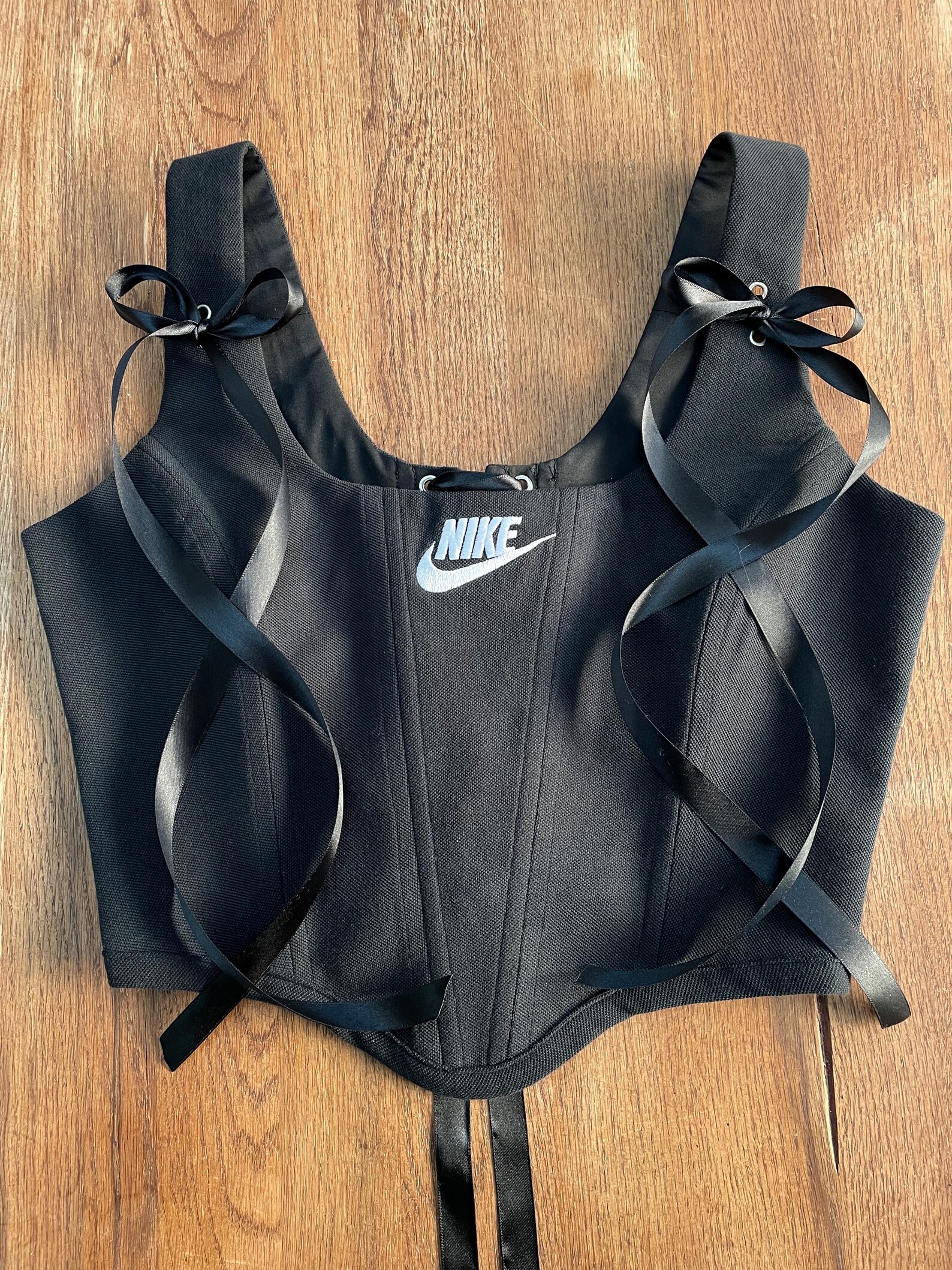 Handmade Upcycled Corset, Corset Top Lace up Sustainable Fashion for ...