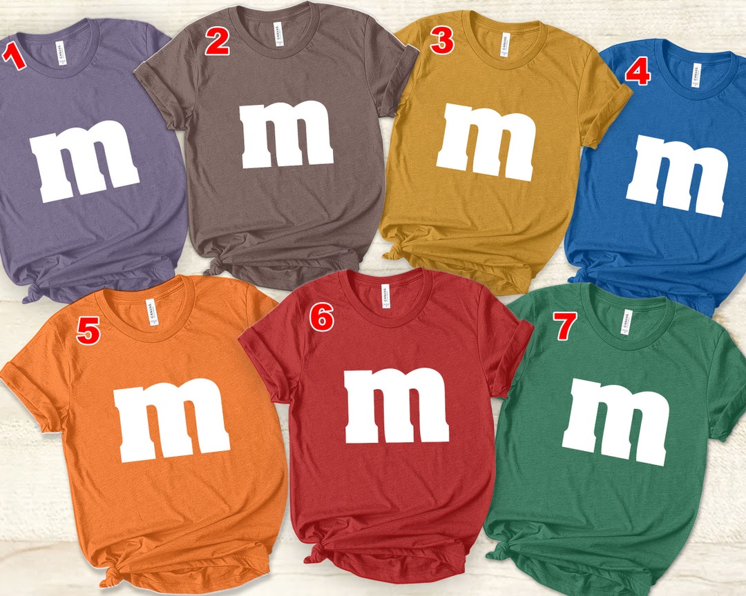 MM Candies T Shirt, M and M Matching Family Shirt, Family Halloween Shirt, Candy Group Shirts ...