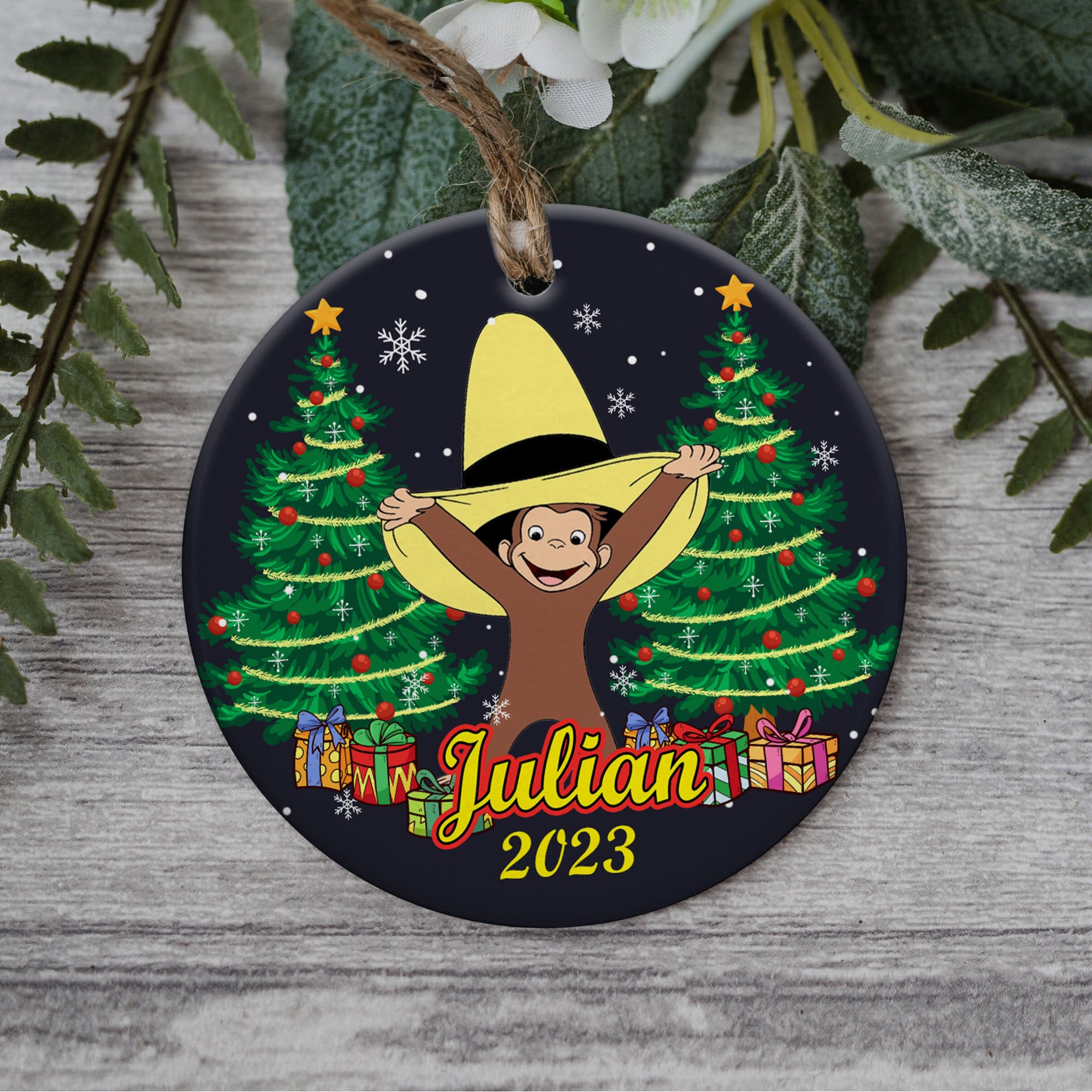Curious George Christmas Ornament, First Christmas Ornament sold by ...