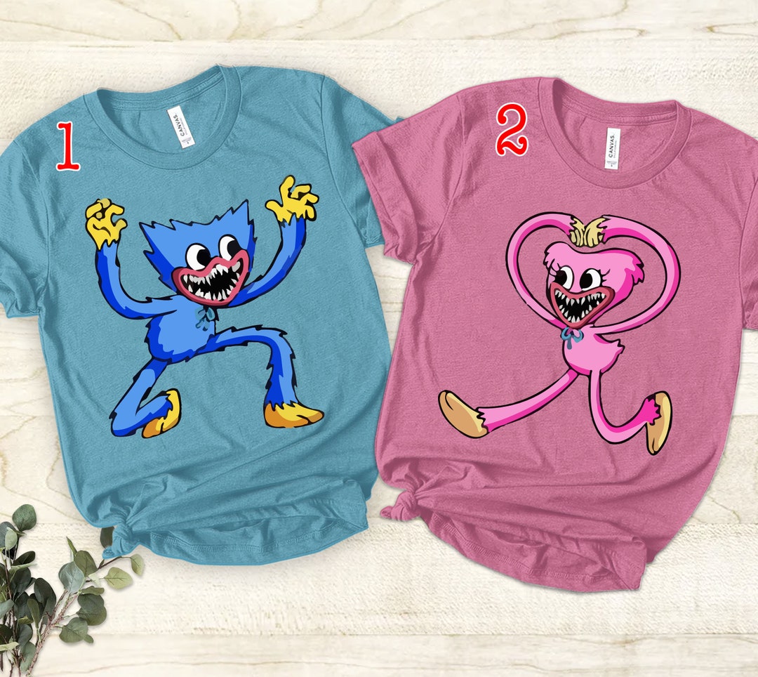 Poppy Playtime Shirt Huggy Wuggy Shirt Kissy Missy Shirt Etsy