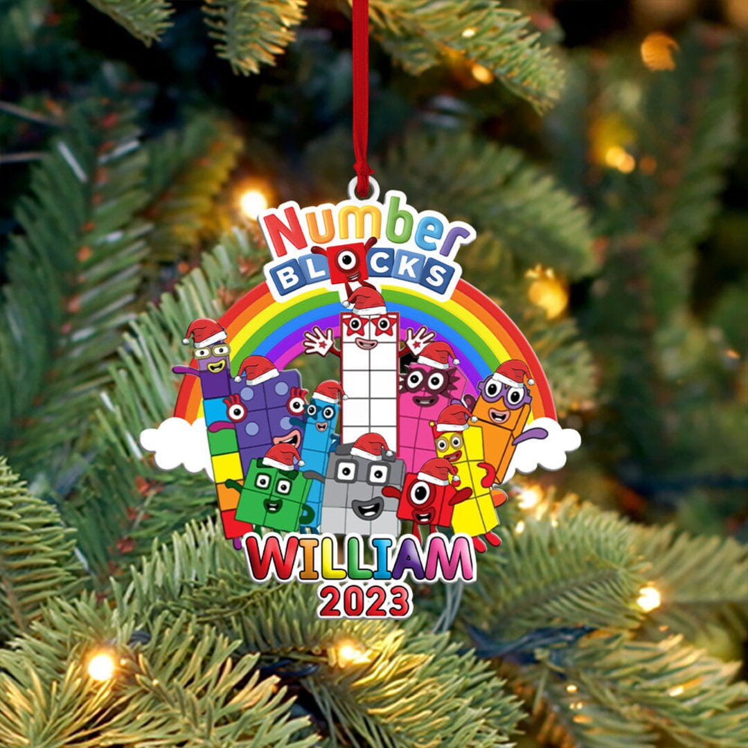 Numberblocks Cutout Ornamentnumberblocks Christmas Cutout ...