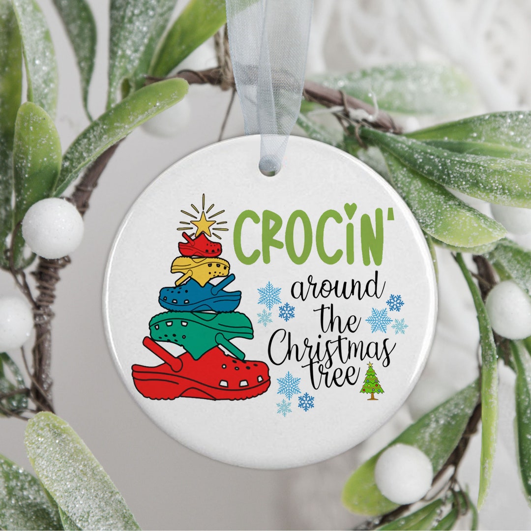 Crocin' Around the Christmas Tree Funny Christmas Ornament Christmas ...