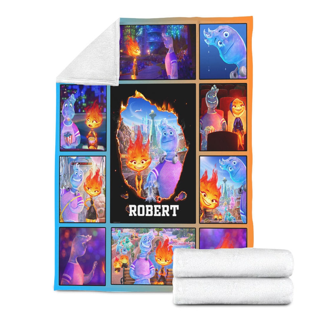 Elemental Blanket Fire and Water Ember and Wade Fleece Blanket WDW ...