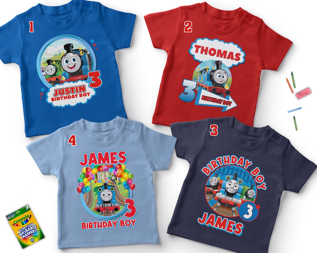 Personalized Thomas and Friends Birthday Shirt Thomas and - Etsy