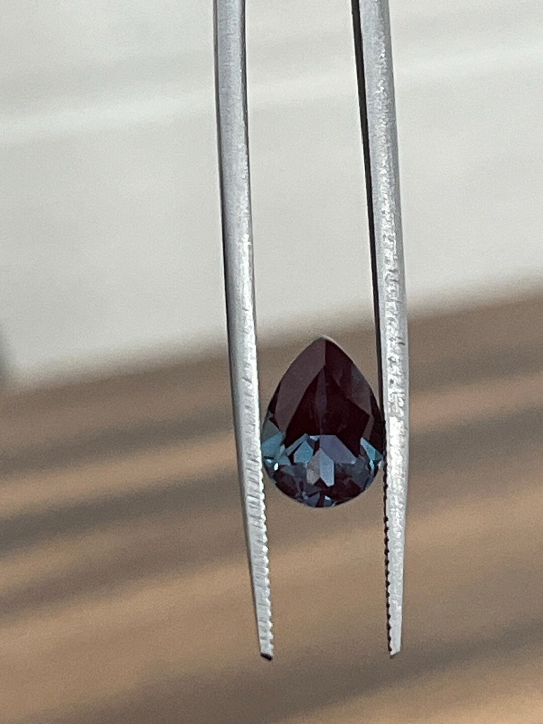 Lab-created Alexandrite With Color Change Pear Shape All Sizes ...