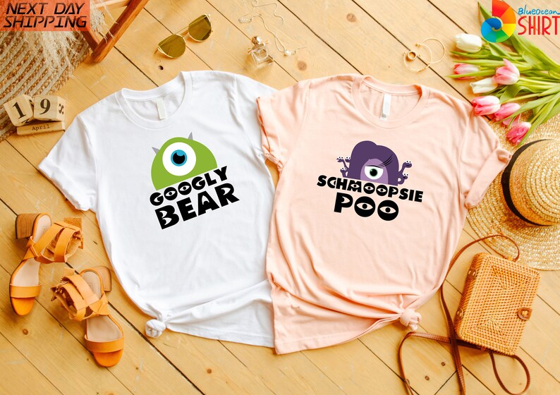 Googly Bear and Schmoopsie Poo Couple Shirts, Couple Matching T-shirts ...