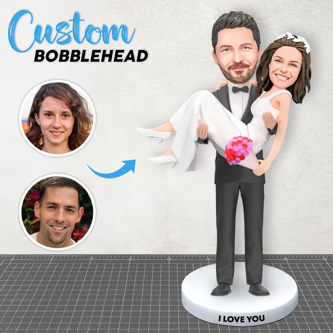 Custom Bobblehead Wedding Cake Topper, Personalized Wedding Cake ...