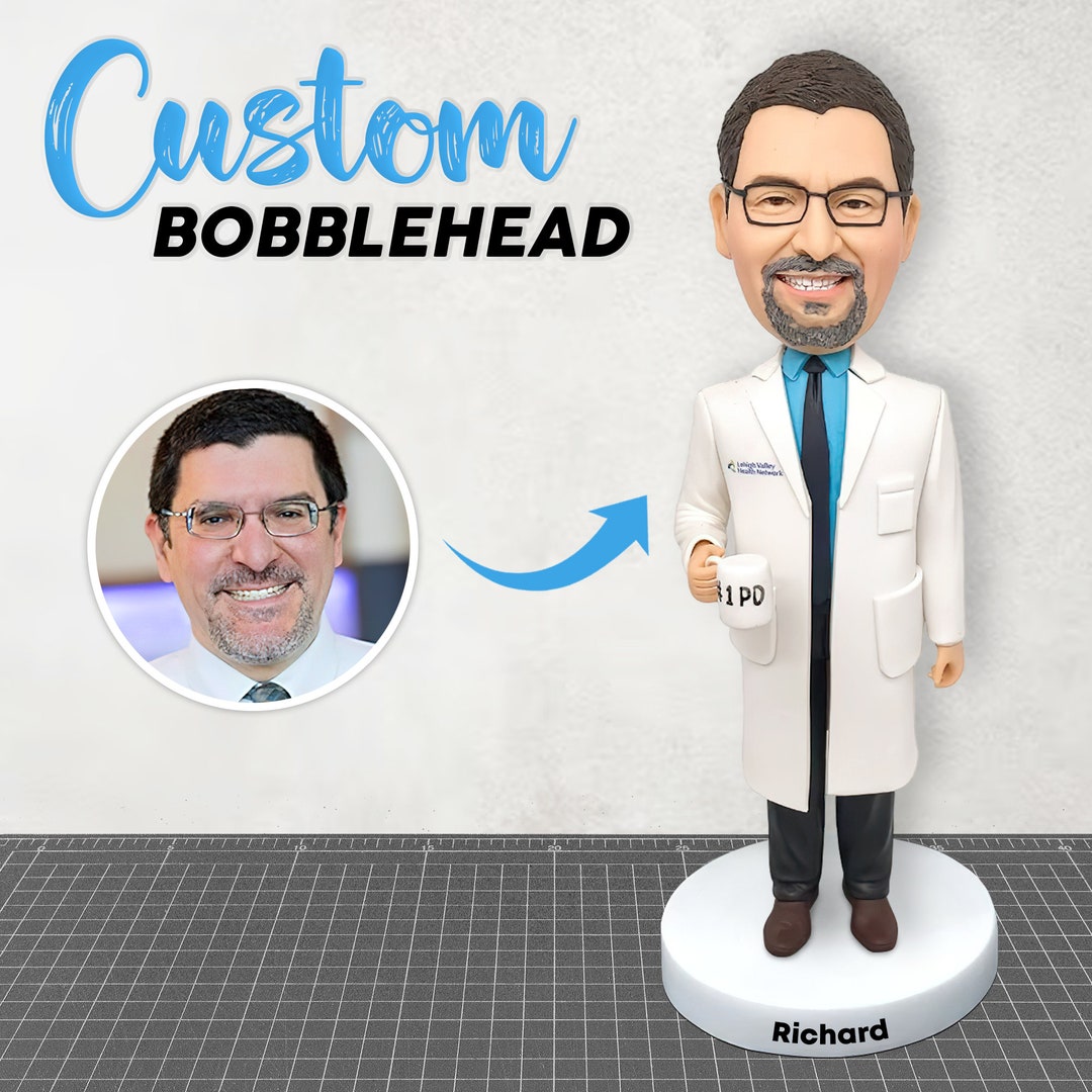 Upload Photo Custom Super Male Doctor Bobbleheads For Friends