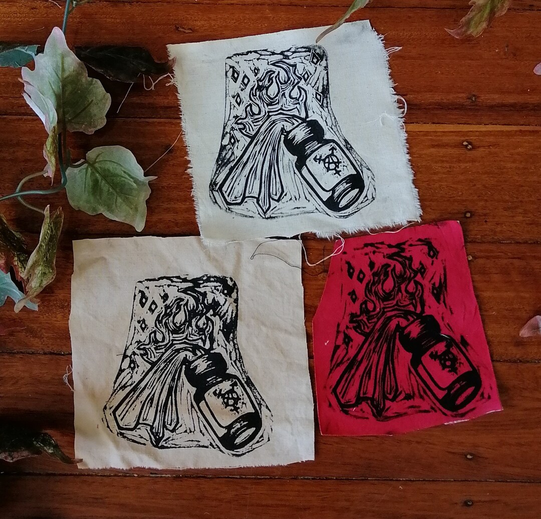 Trans Punk Patch HRT Vial Molotov Cocktail by Goblinandrogyny 3 - Etsy