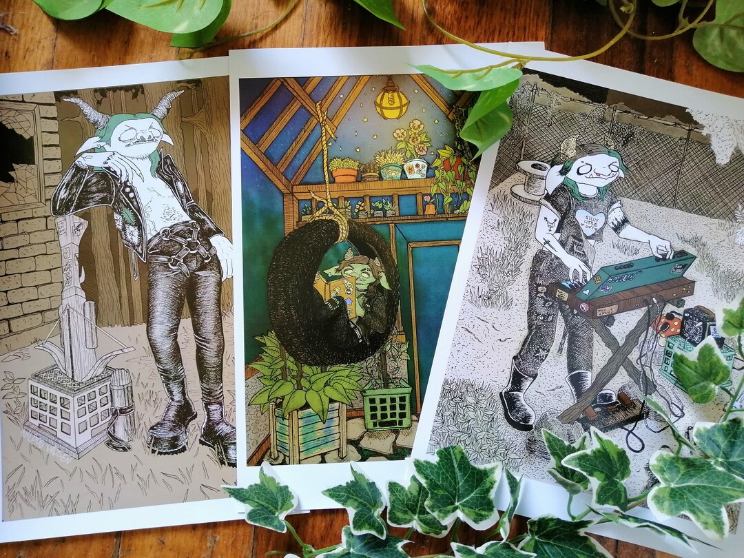 A4 Art Prints Cool and Fun Trans Punk Goblin Boys 3 - Etsy