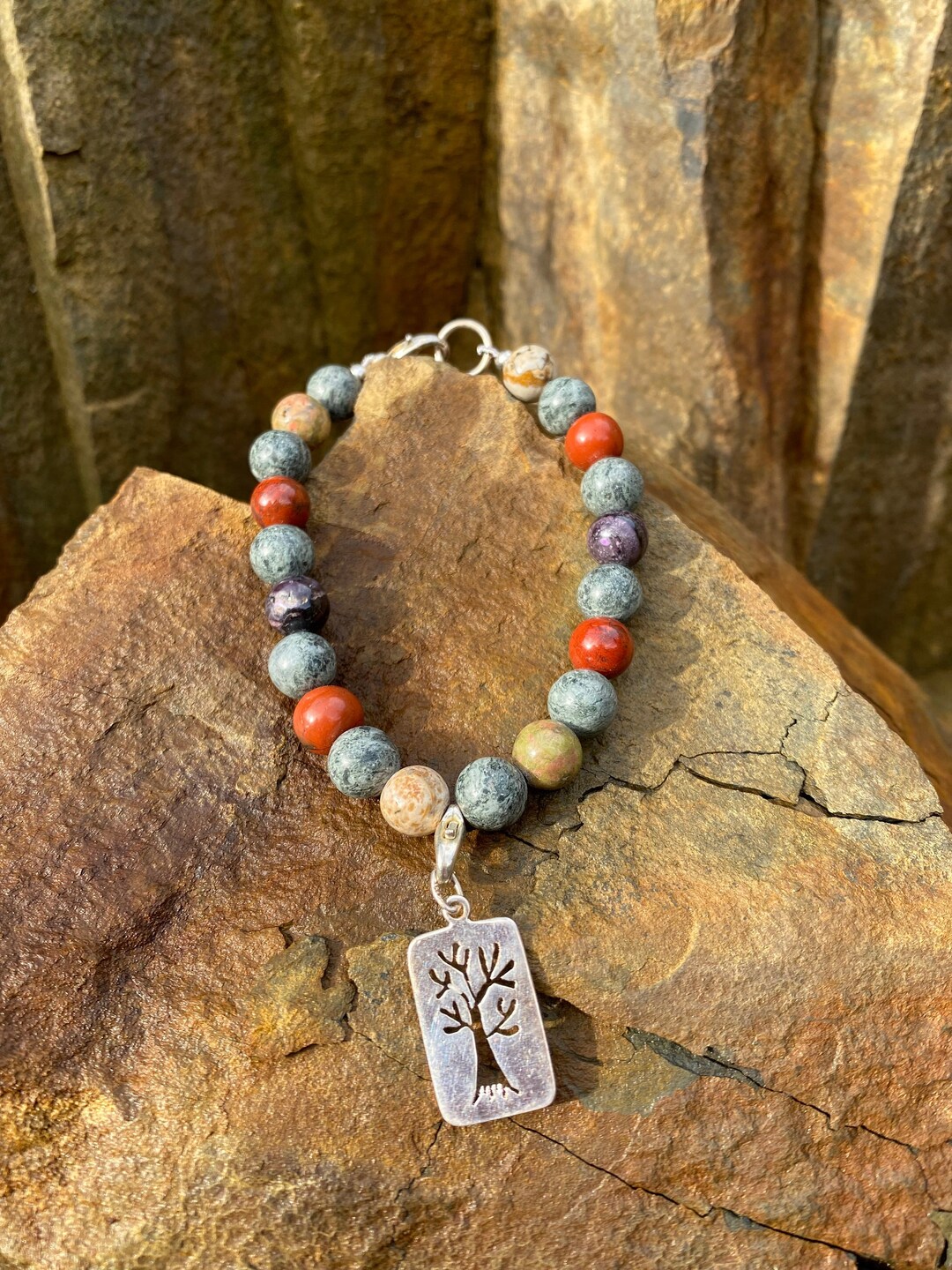 Slate Welsh Mountain Autumn Valley Bracelet. - Etsy