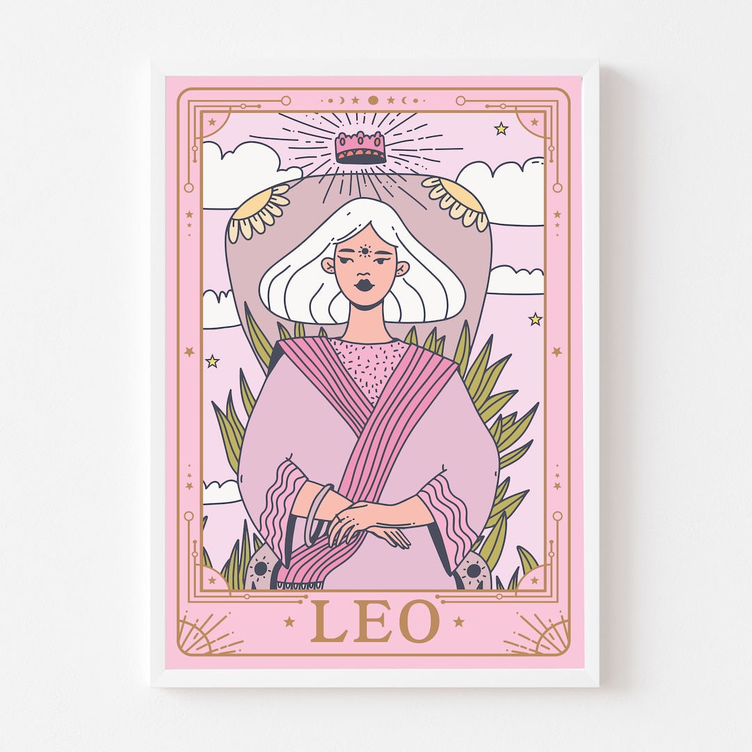 Leo Print. Leo Poster. Leo Wall Art. Horoscope Print. Zodiac Print. Leo ...