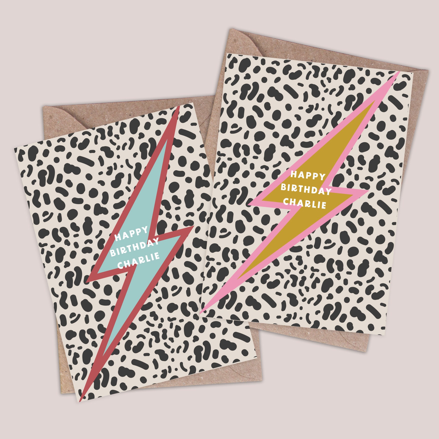 Personalised Birthday Card. Leopard Print Birthday Card. Childrens ...