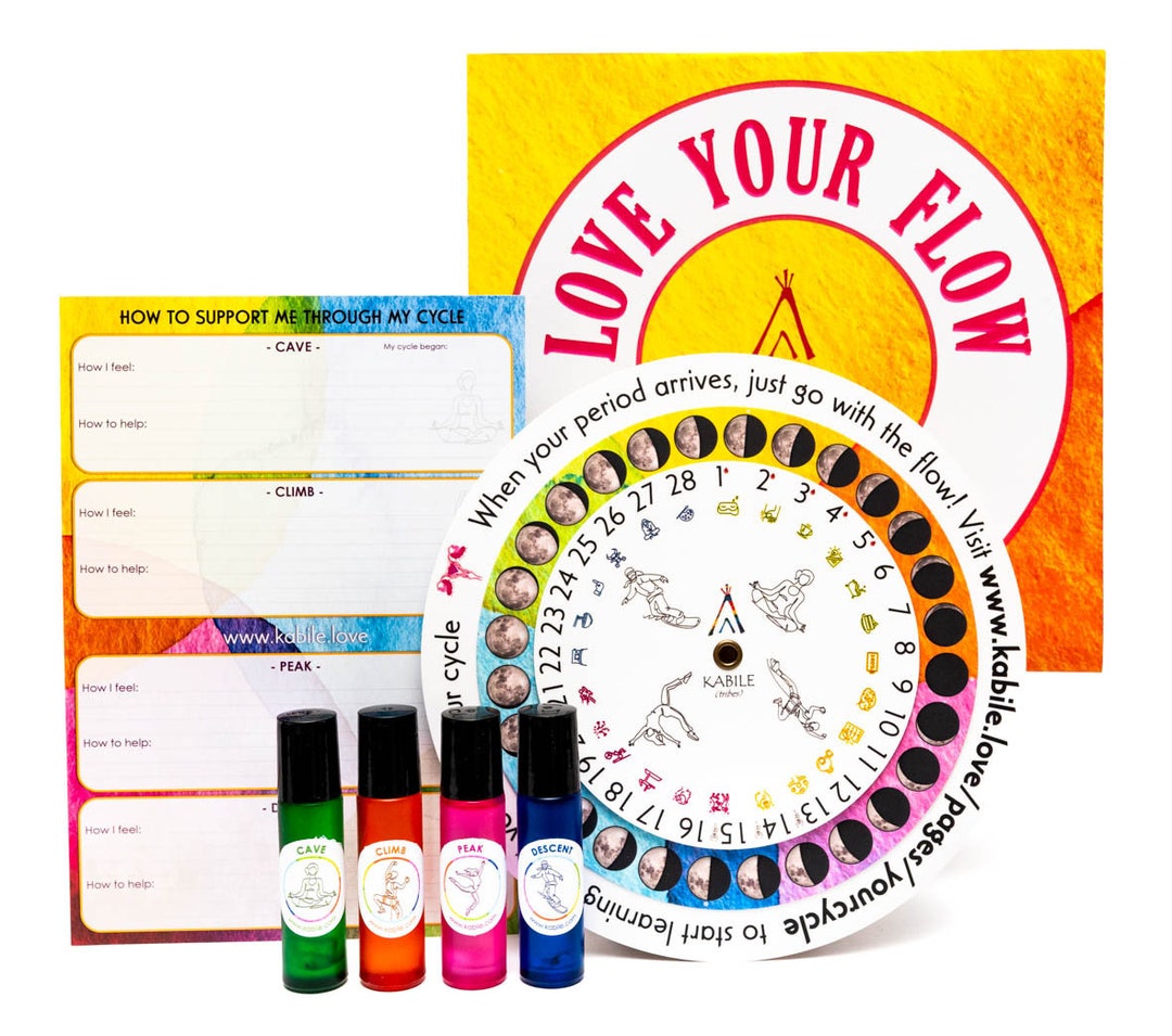 Adjustable Cycle Calendar With Bonus Magnet and Essential Oil Set - Etsy