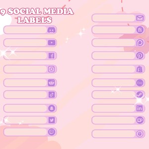 58x Cozy Dreamy Twitch Pannels and Social Media Labels Pack - Etsy