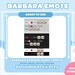 Barbara Genshin Impact Chibi Premade Emote for Twitch Discord Youtube ...