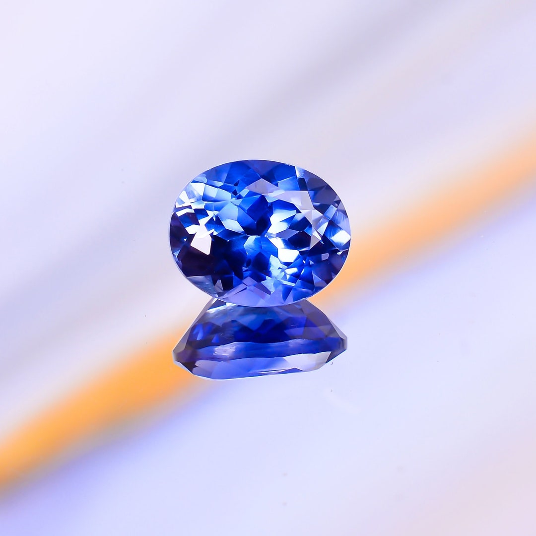 Ceylon Blue Sapphire Cut Gemstone, Flawless Bio Color Ceylon Sapphire ...