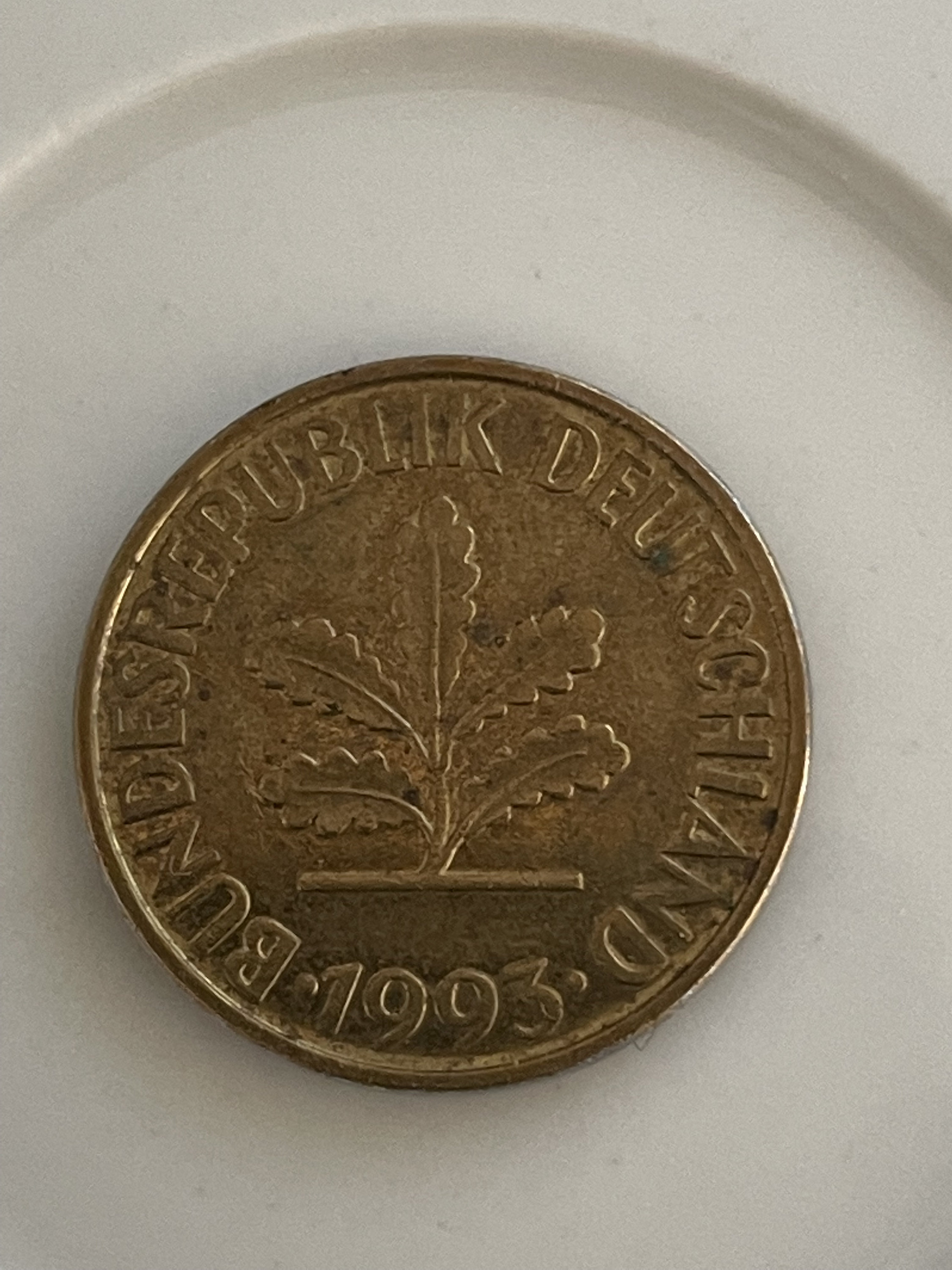 10 Pfennig Piece Minted in 1993 - Etsy