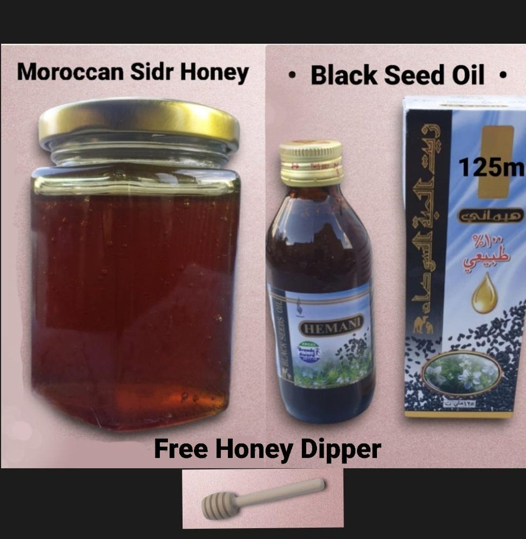Moroccan Sidr Honey & Black Seed Oil - Etsy