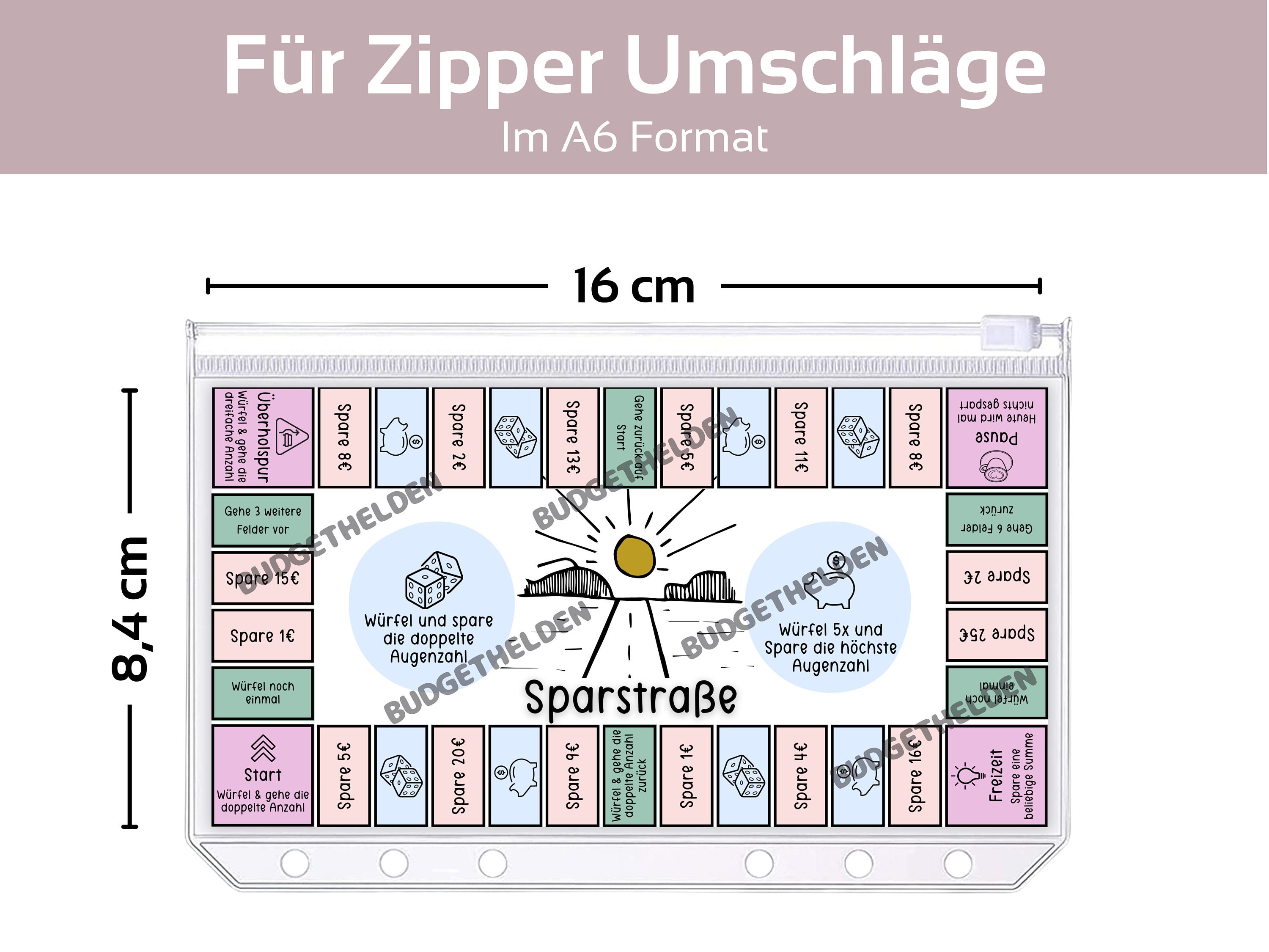 Sparstraße Sparspiel Set Sparchallenge Set Würfel Sparspiel - Etsy.de