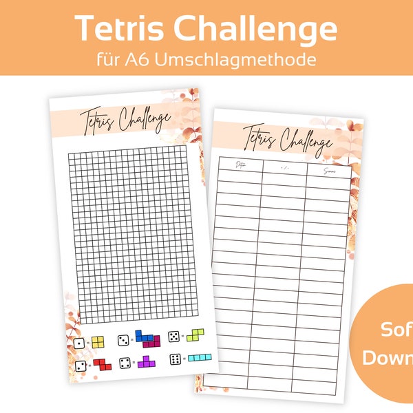 Money Saving Tetris - Etsy