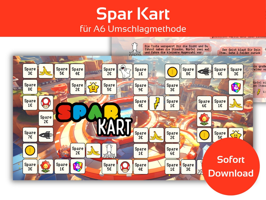 Spar Kart Savings Game, Super Mario Savings Game, Savings Challenge Set ...