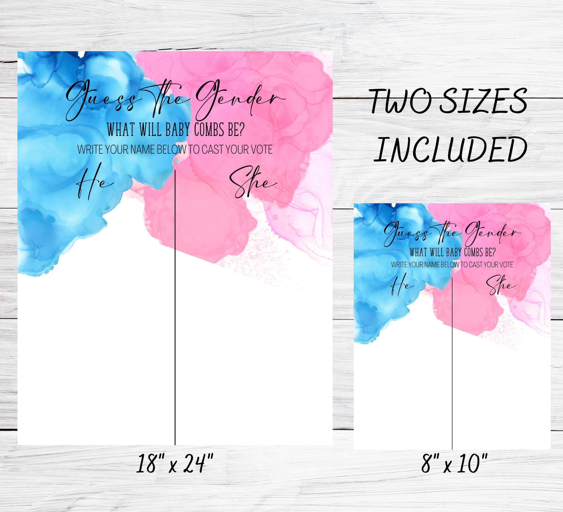 Smoke Gender Reveal Guess the Gender, He or She What Will Baby Be ...