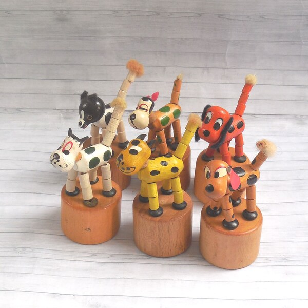Vintage Collapsable Push Toy - Etsy