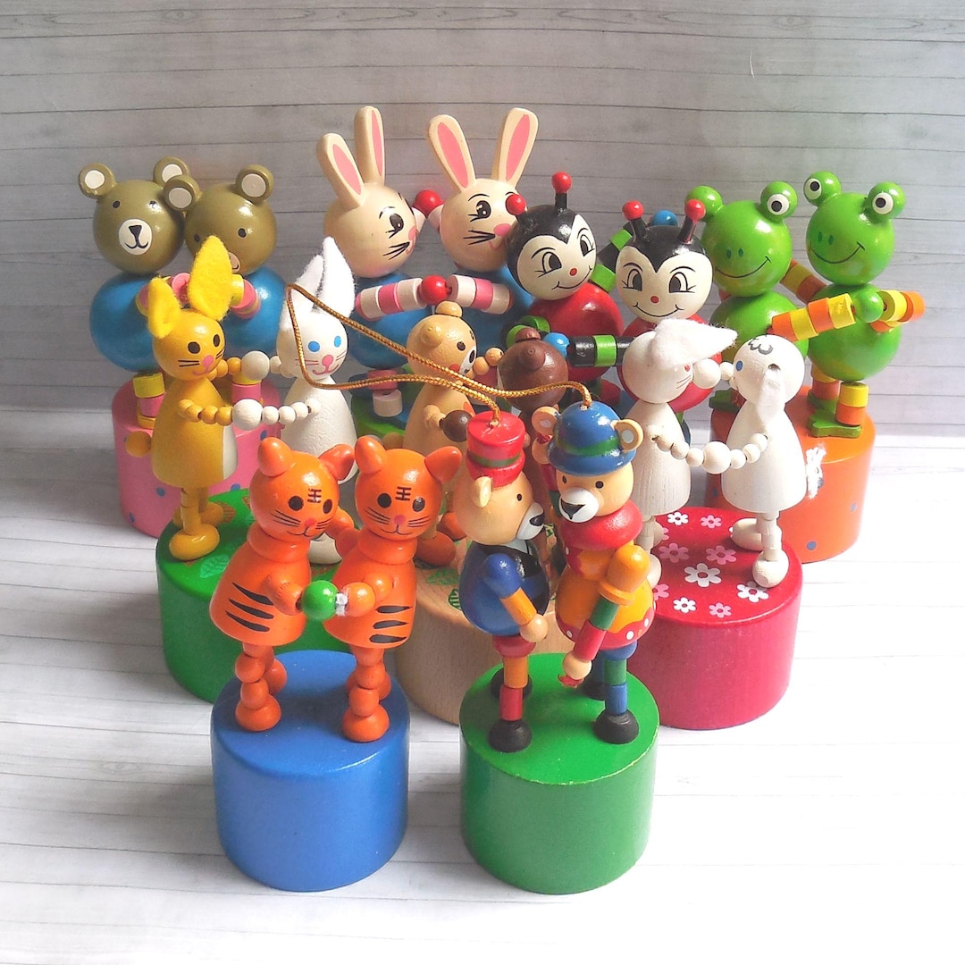 Ladybirds - Teddy Bear - Bunny Rabbit - Frogs - Clowns - Cat - Push ...