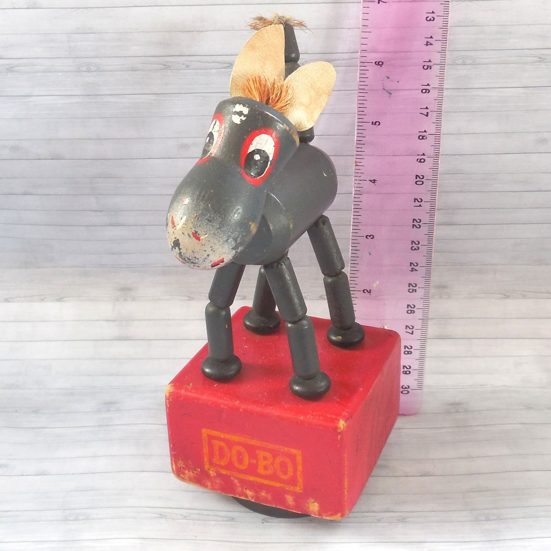 Vintage Super-sized Large Do-bo Donkey Wakouwa Dog Push - Etsy