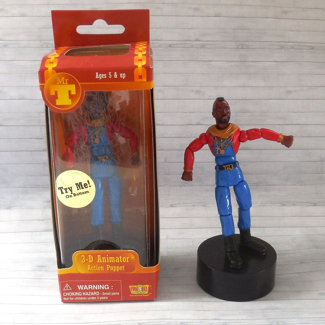 Mr T the A Team TV Series NBC Push Puppet Push up Toy Wakouwa 2003 ...