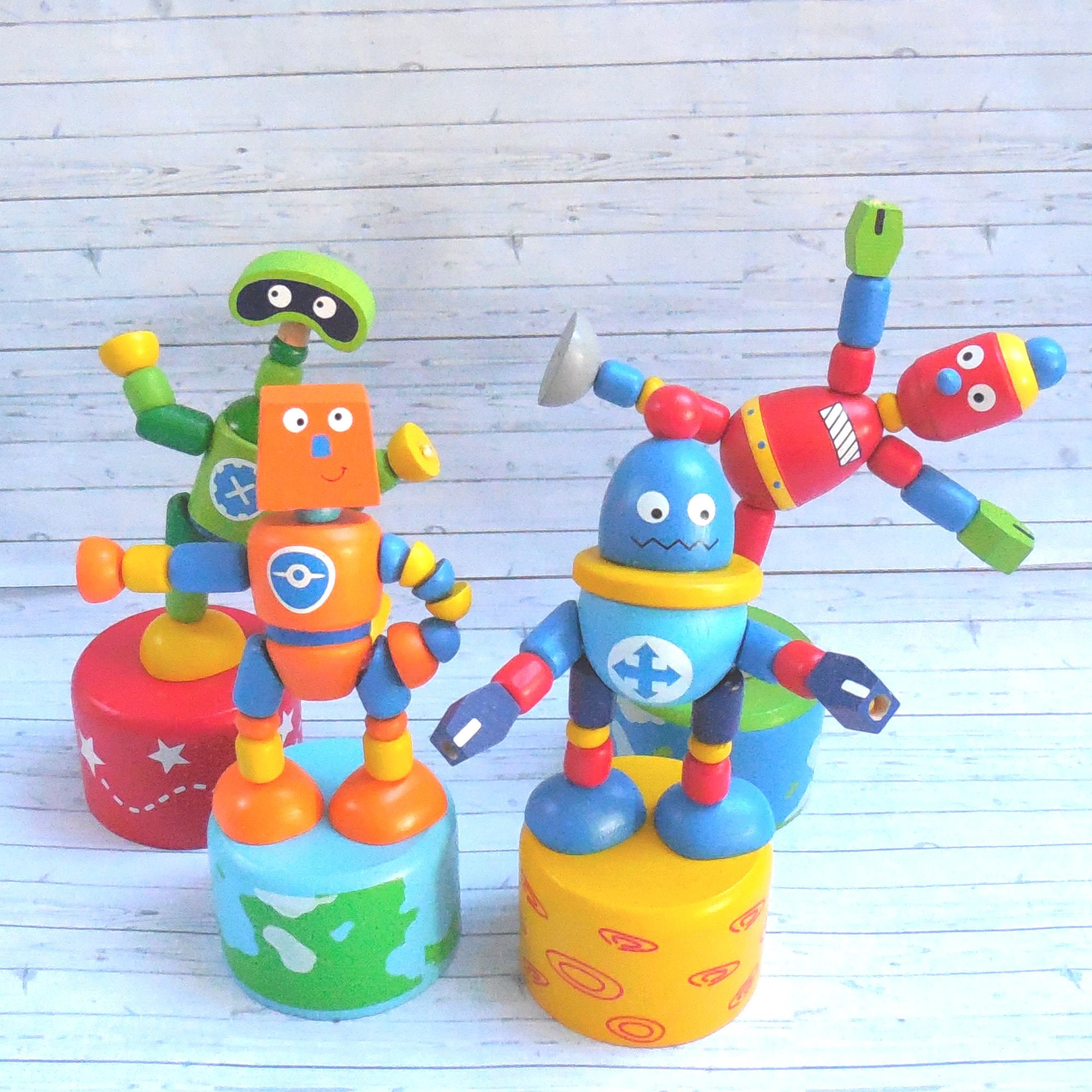 Robot Robots Alien Push Puppet Fairy Pixie Press up Toy - Etsy