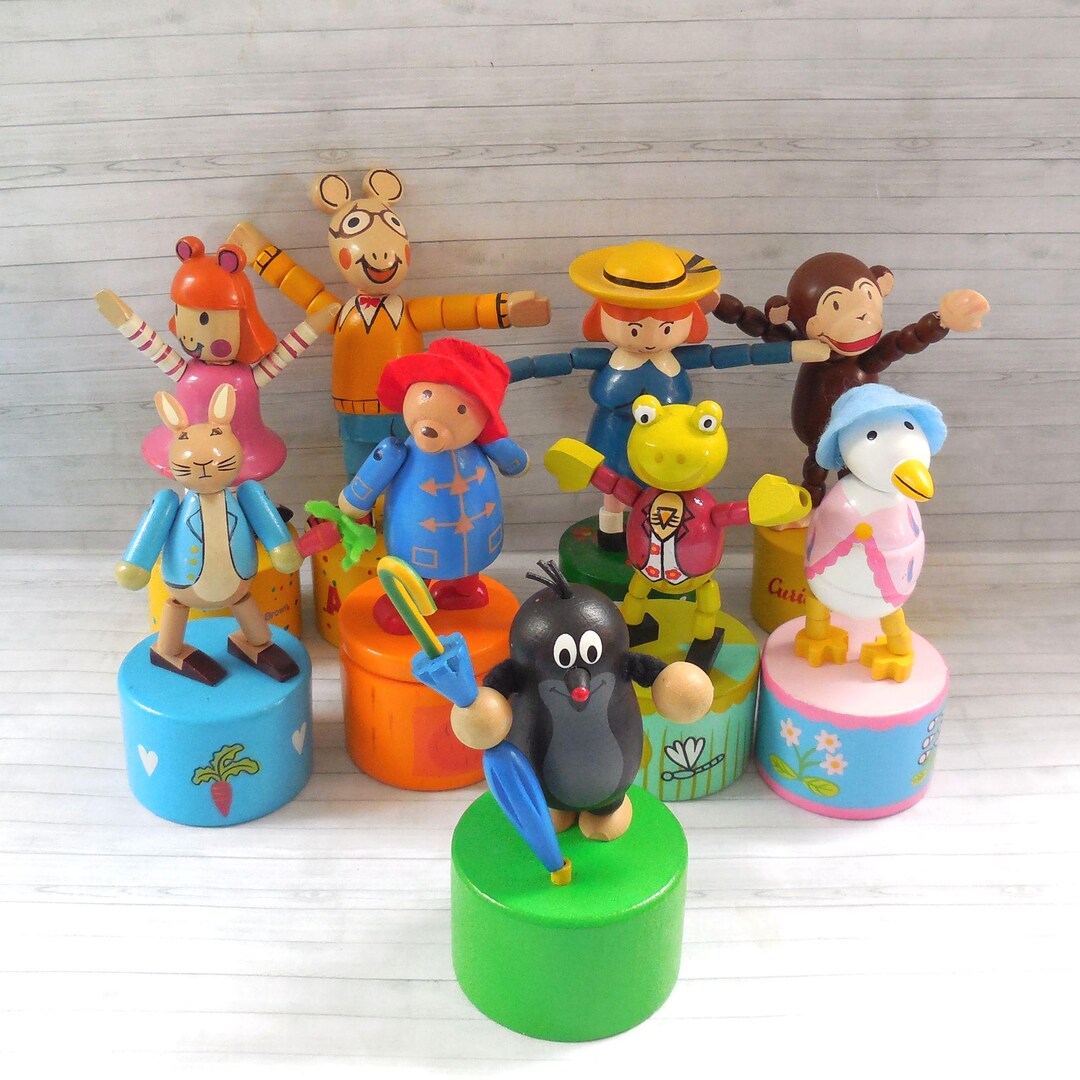 Madeline - D.W. - Paddington Bear - Push Puppet - Press up Toy Wakouwa ...