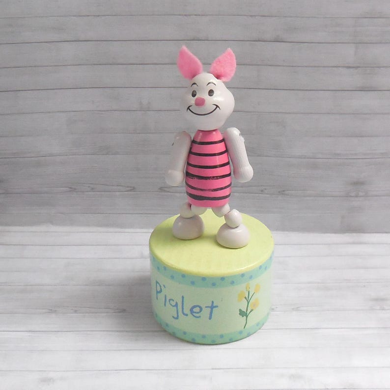 Disney Winnie the Pooh Push Puppets - Press Base Toy - Wakouwa Wood ...