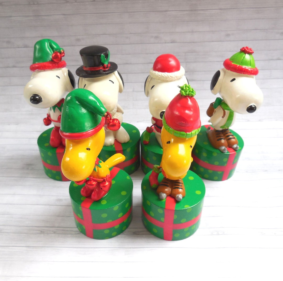 Peanuts Snoopy Woodstock Push Puppets Press up Toy Wakouwa Novelty ...