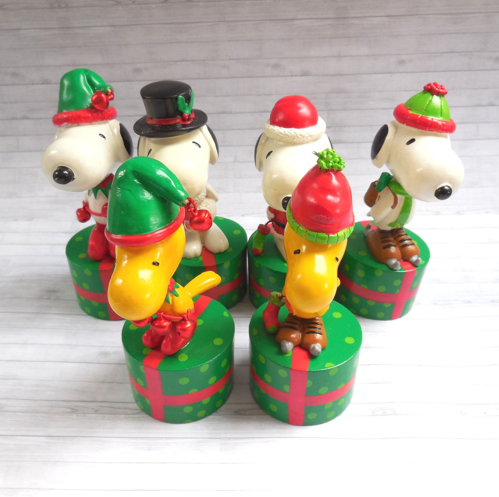 Peanuts Snoopy Woodstock Push Puppets Press up Toy Wakouwa Novelty ...