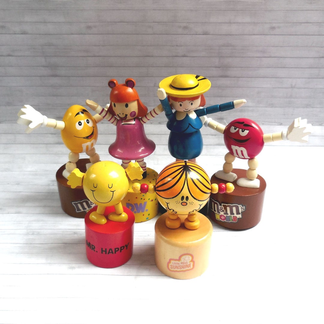 Madeline D.W. Miss Sunshine Mr Happy Push Puppet Press up Toy Wakouwa ...