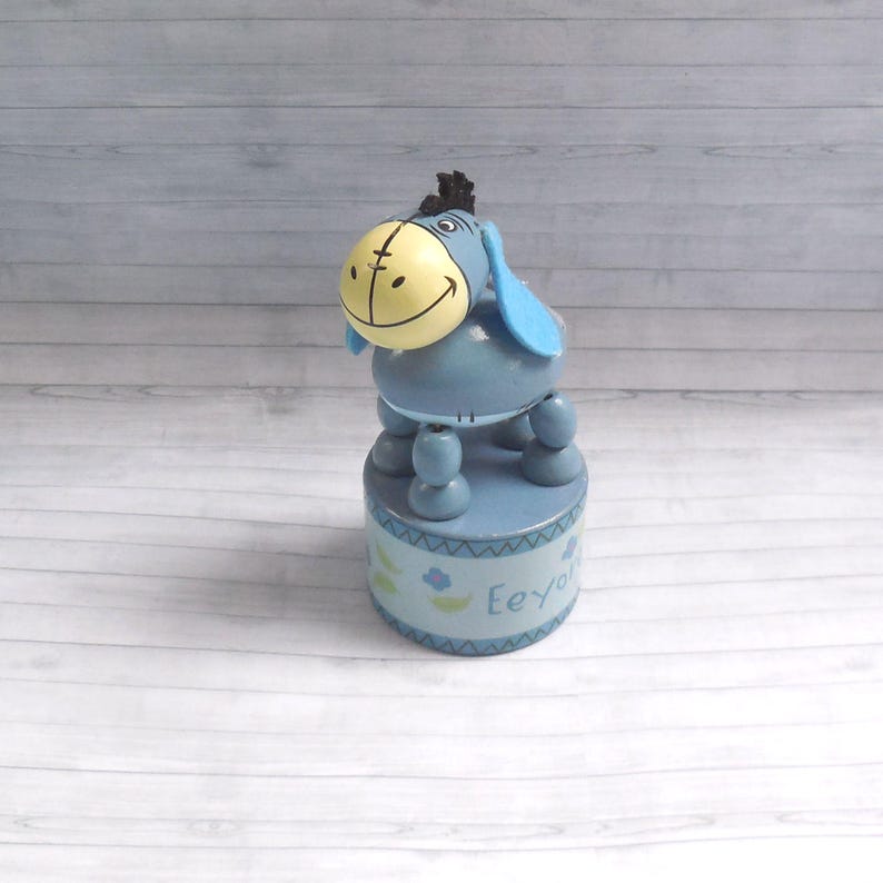 Disney Winnie the Pooh Push Puppets - Press Base Toy - Wakouwa Wood ...