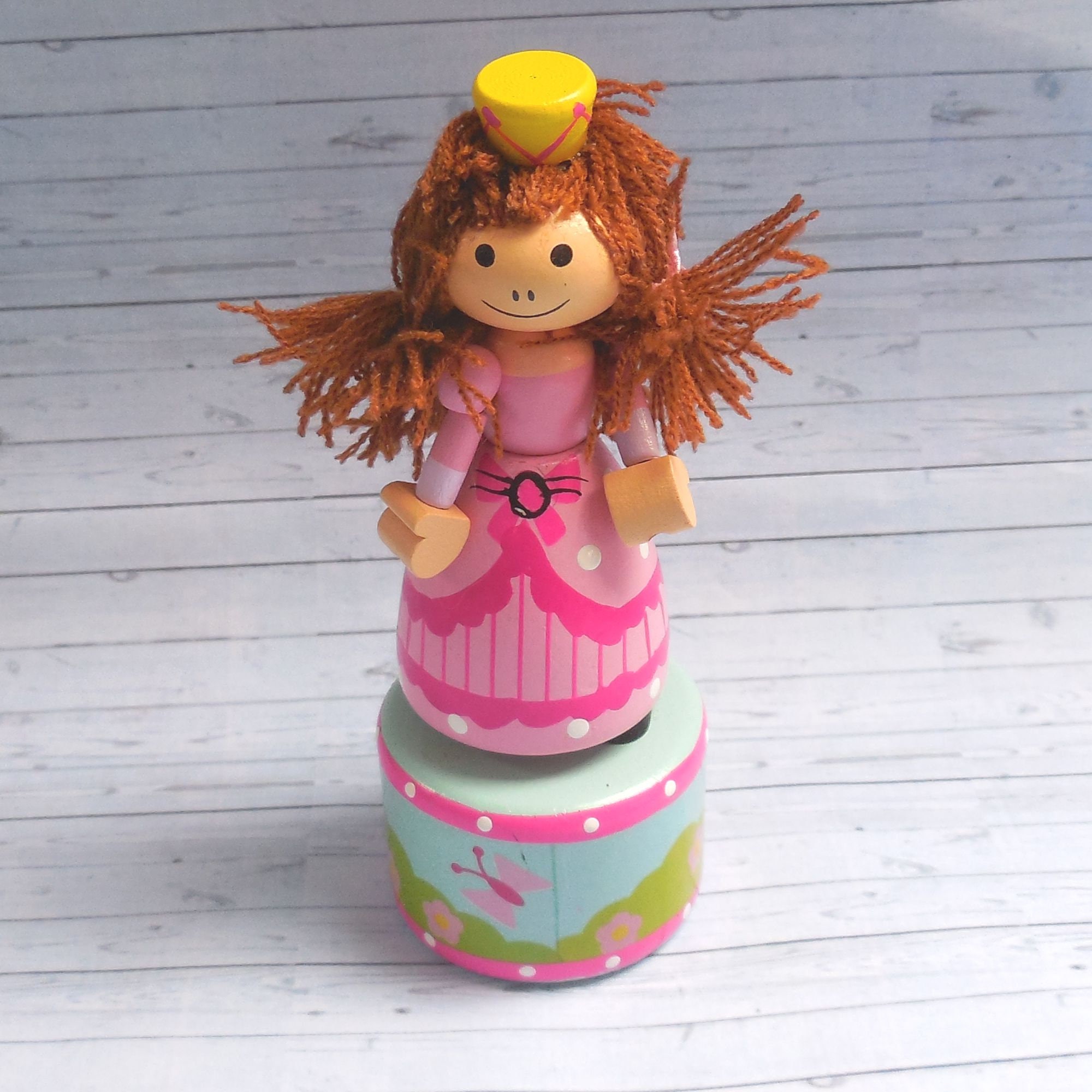 Girls Galore Push Puppets - Press up Toy - Wakouwa - Wood Novelty ...