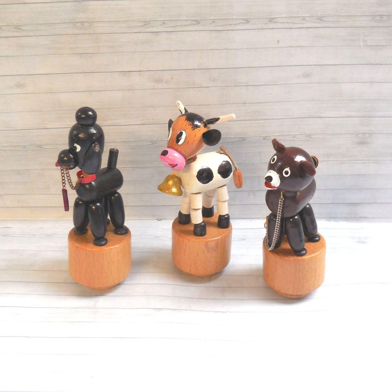Vintage Collapsable Push Toy - Etsy