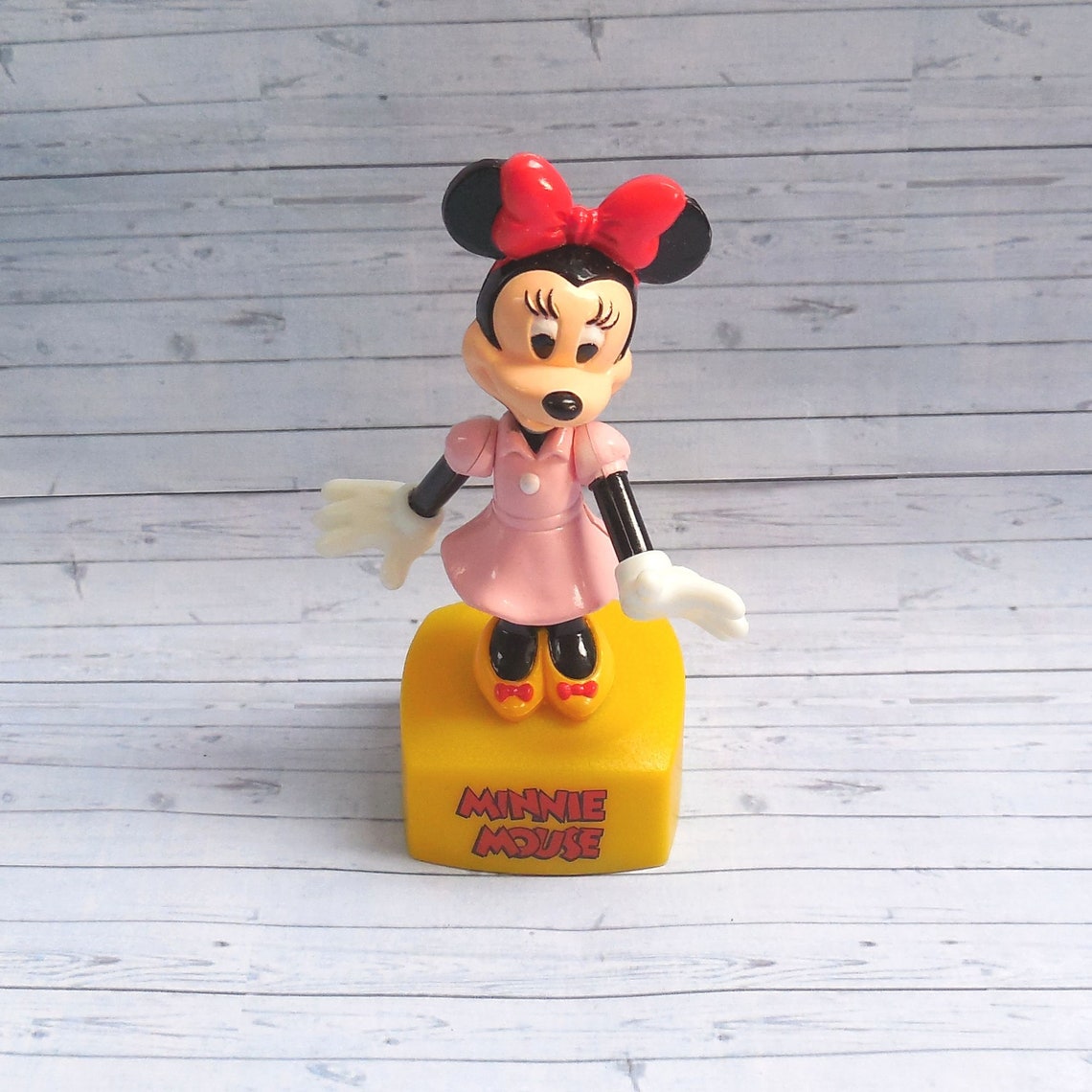 Donald Duck Minnie Mouse Dumbo Pinocchio Push Puppets - Press up Toy ...