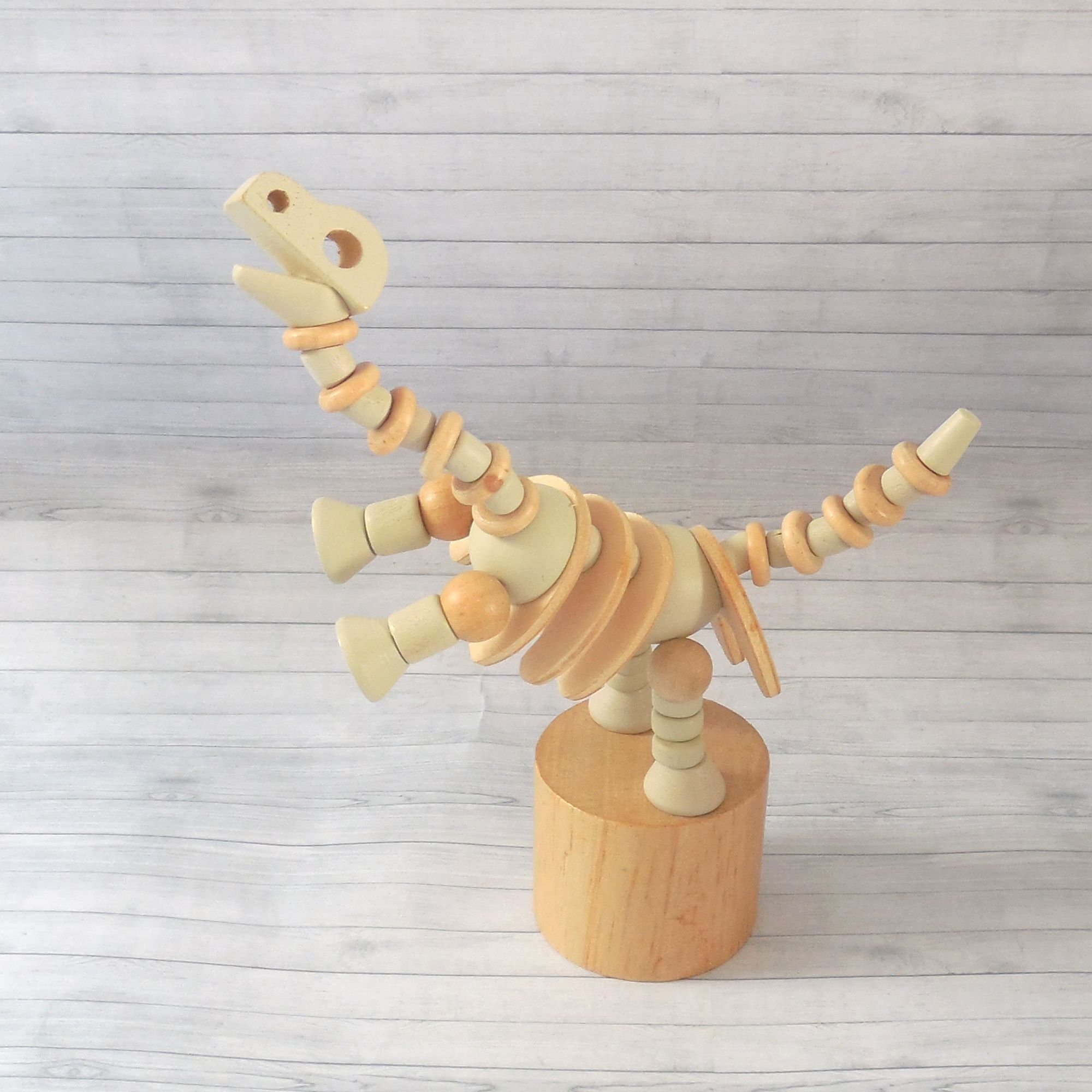 Dinosaurs Dinos Push Puppet T-rex T Press up Toy Wakouwa Jurassic ...